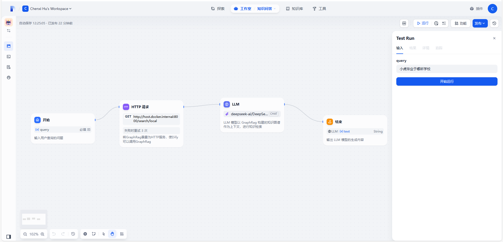 Dify+GraphRag知识库问答系统构建_dify graphrag-CSDN博客