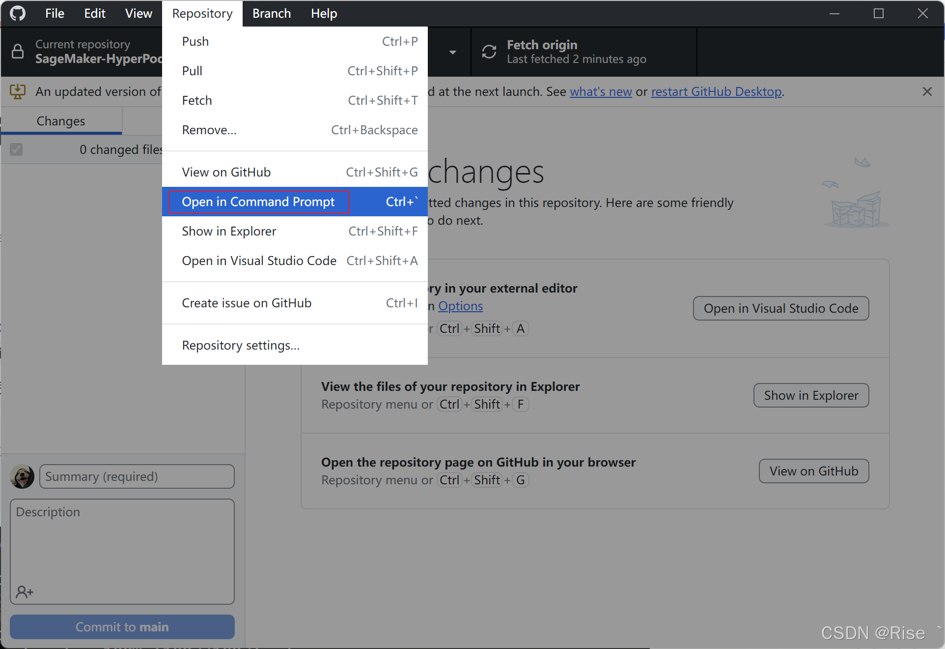 Github Desktop 设置 Git 项目索引（软链接）外部 Repogit 软链接 Csdn博客