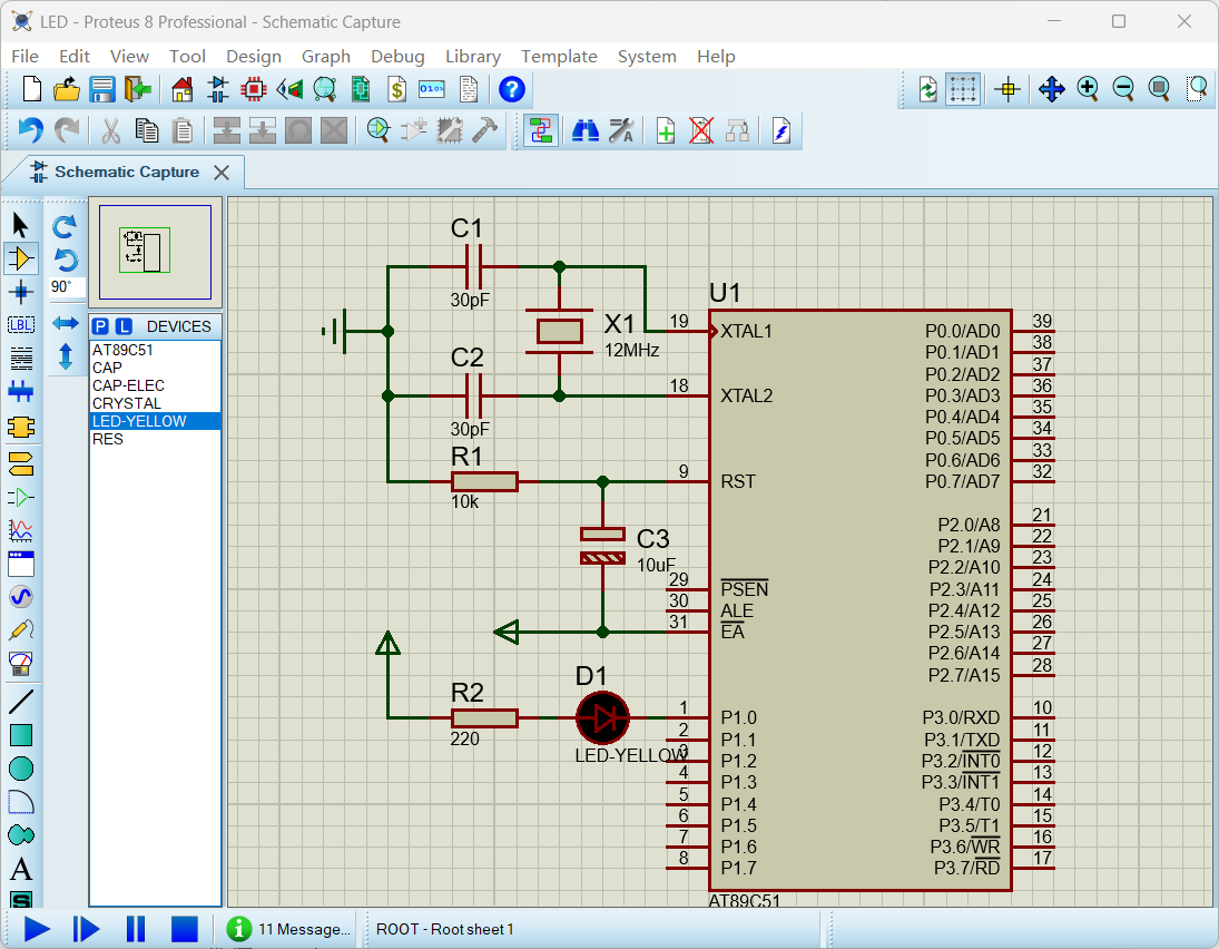 Hello Keil&Proteus_keil用proteus编程-CSDN博客