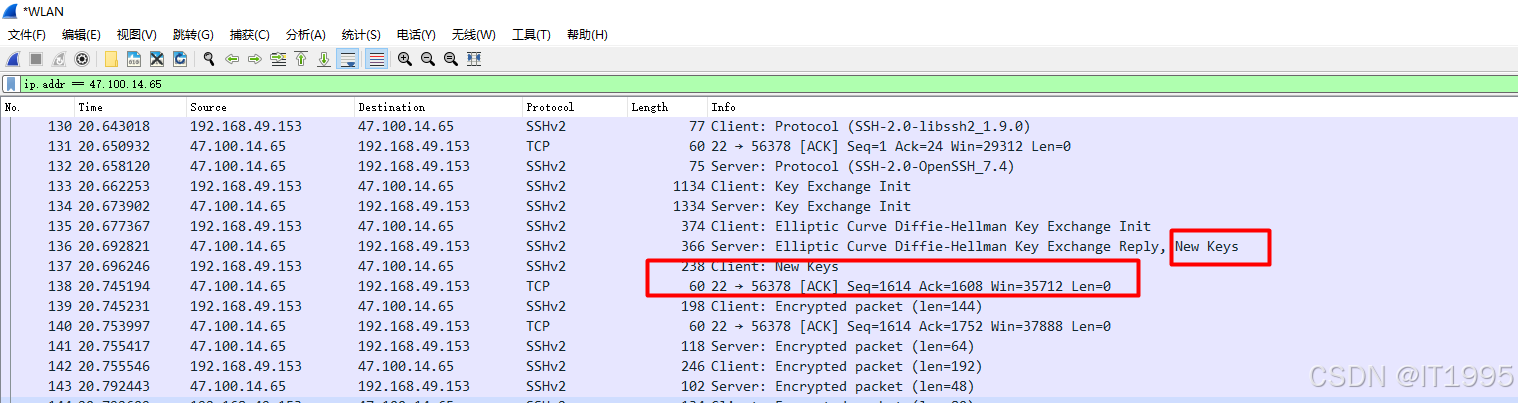 Wireshark 实战：SSH2 握手全流程拆解，从数据包看懂加密协商每一步_sshv2流程报文-CSDN博客
