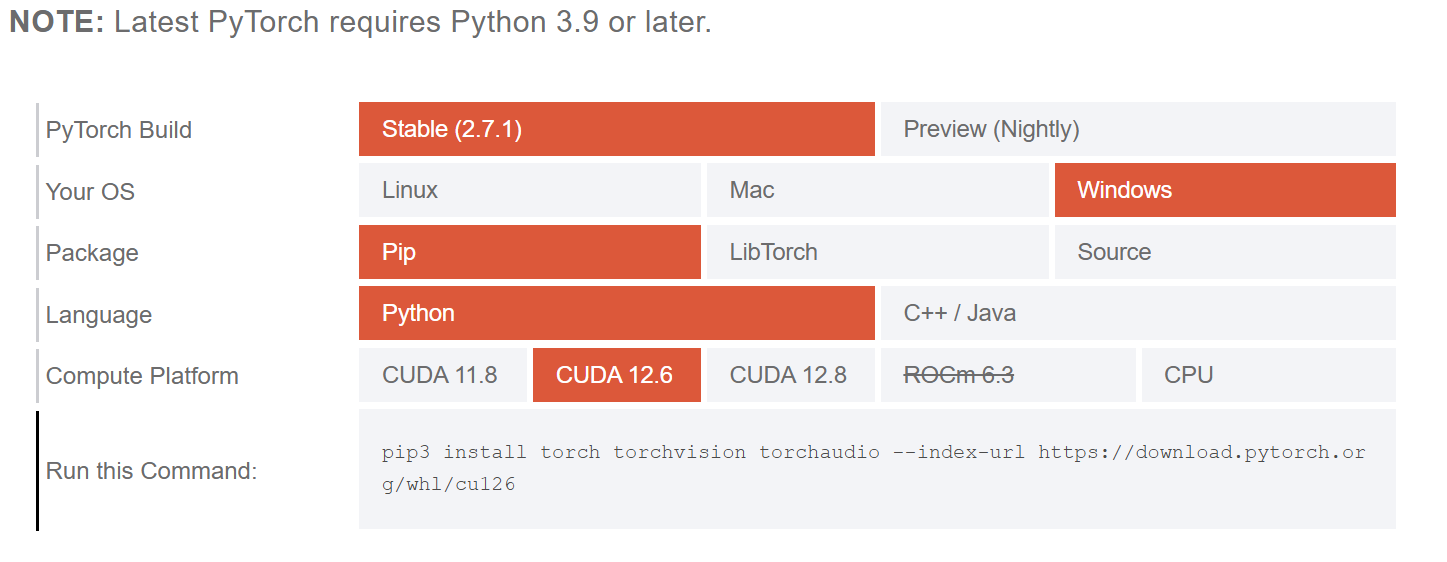 关于PyTorch的配置_pytorch配置-CSDN博客