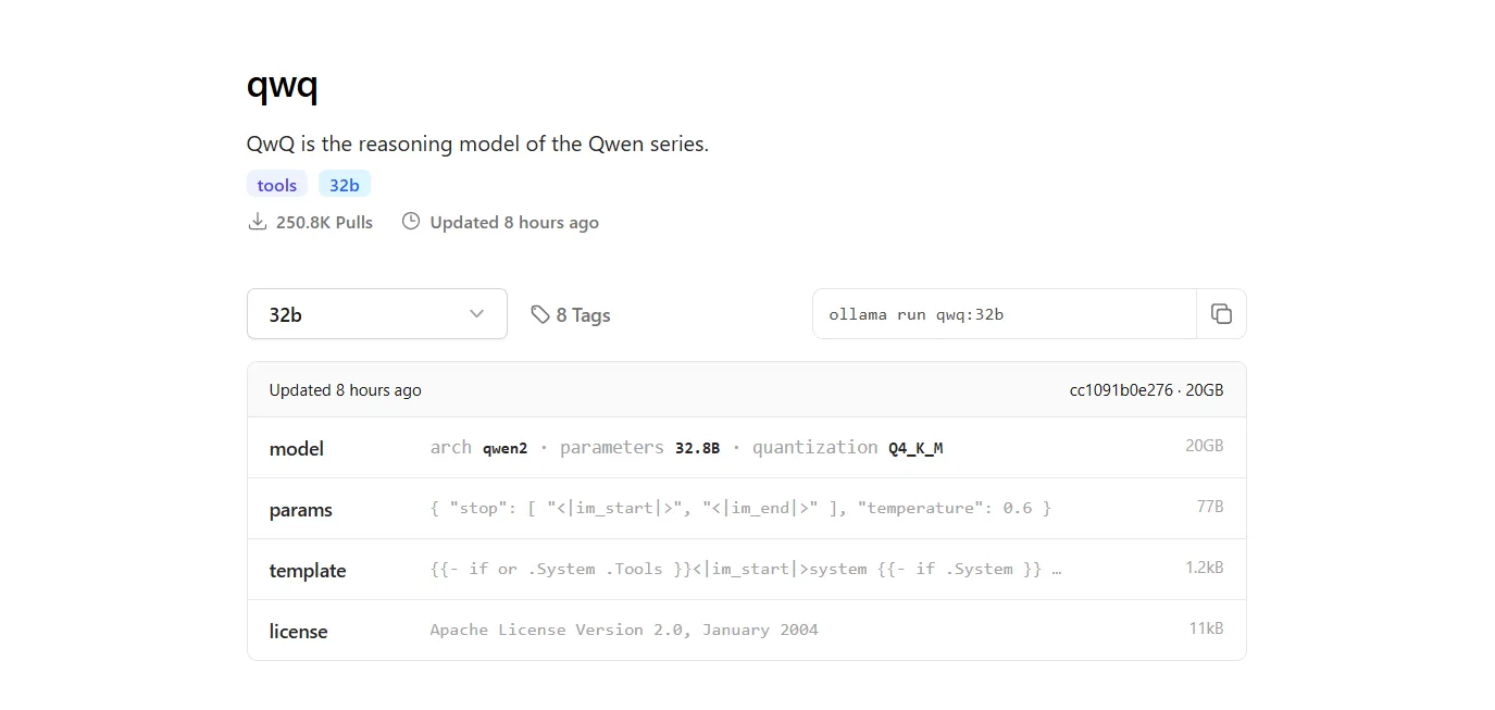 一文读懂：如何在本地部署阿里巴巴大语言模型QwQ-32B——环境搭建、实操步骤_ollama部署qwq32b-CSDN博客