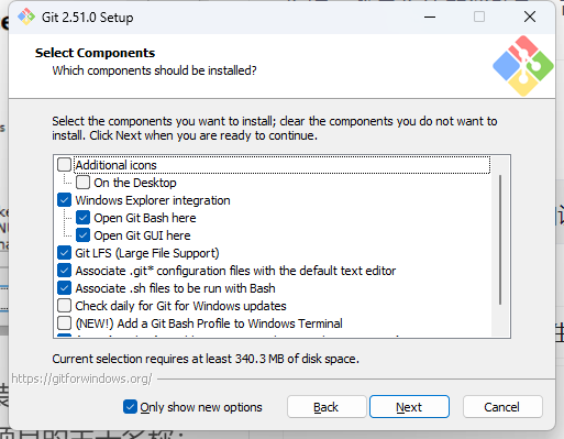 Windows11系统中安装Git （可网盘下载）_git-2.51.2-64-bit.exe-CSDN博客