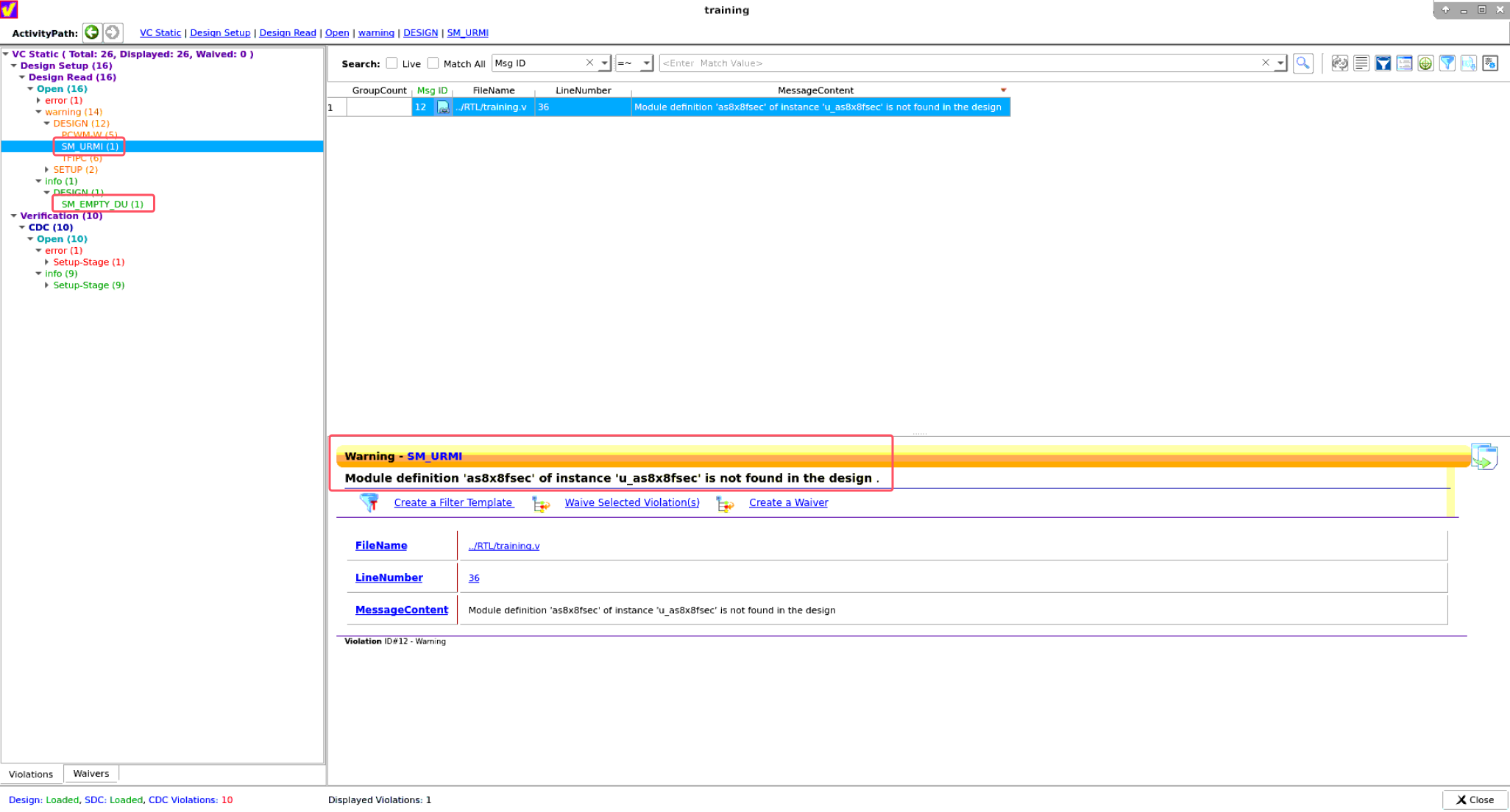 VC Spyglass：CDC官方Hands-on Training（一）_too few instance port connections-CSDN博客