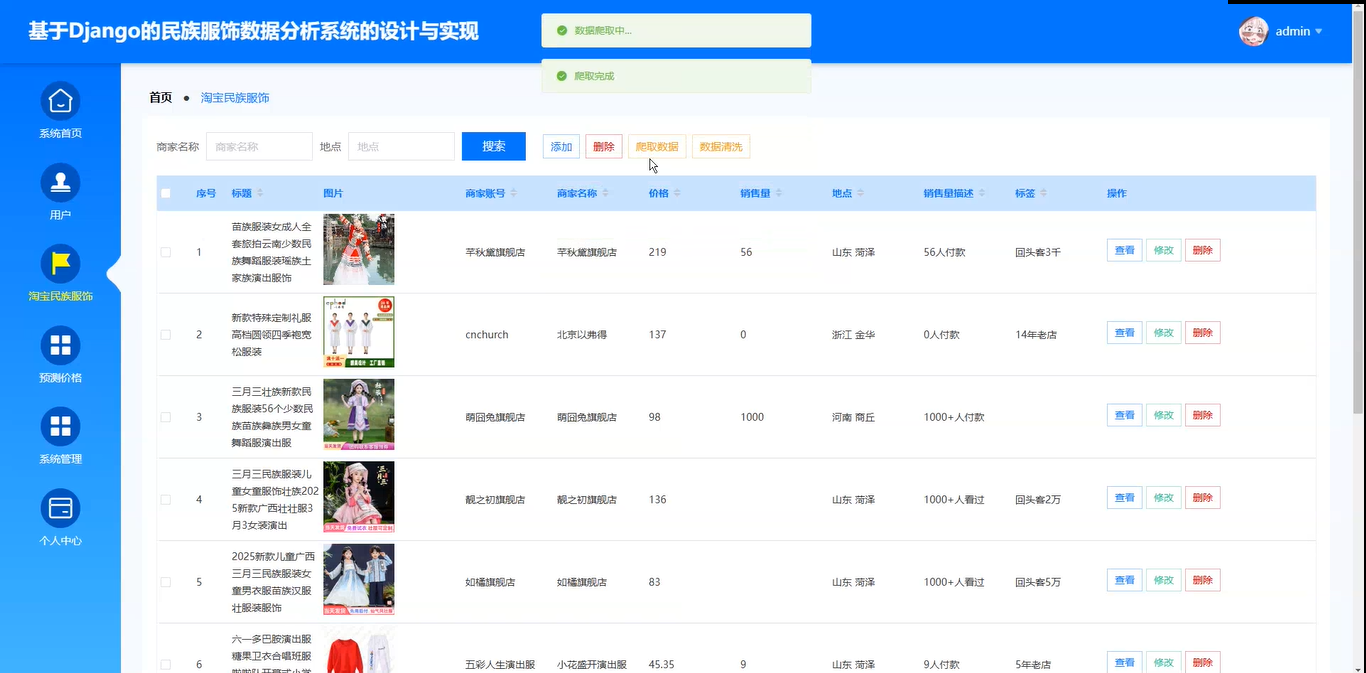 基于django的民族服饰数据分析系统的设计与实现 Csdn博客