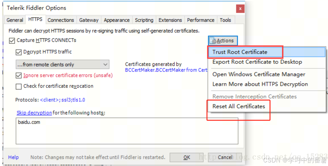 Fiddler之 调用 SSPI 失败_!secureclientpipedirect failed: system.security.au-CSDN博客