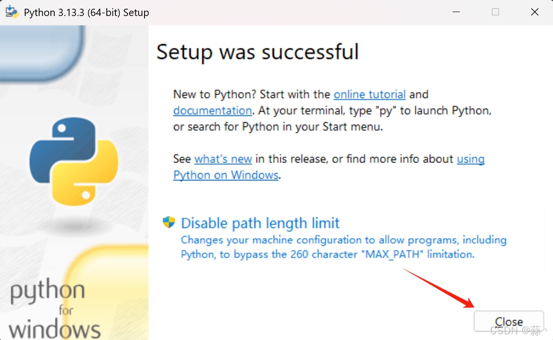 Win11 安装 Python 3.13.x_win11安装python-CSDN博客
