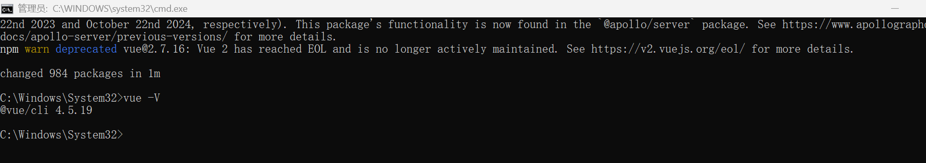 创建vue项目淘宝镜像报错：Failed to get response from https://registry.npm.taobao.org/binary-mirror-config ...
