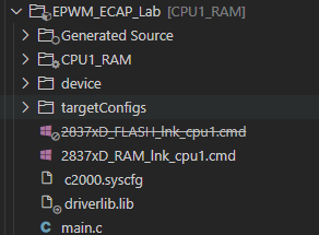 C2000 EPWM和 ECAP实验_c2000ware如何导入ccs-CSDN博客