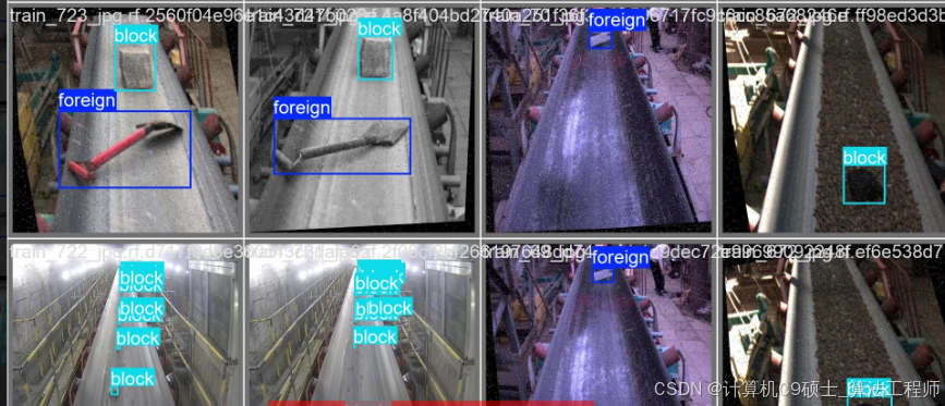 深度学习框架目标检测算法 如何使用yolov8训练一个煤炭传送带异物破损检测数据集传送带异物检测数据集 Csdn博客