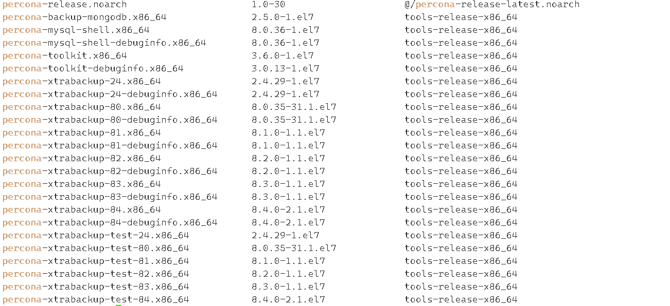 2025年 CentOs 7 安装 Percona Server 2.4版本_percona xtrabackup 2.4-CSDN博客