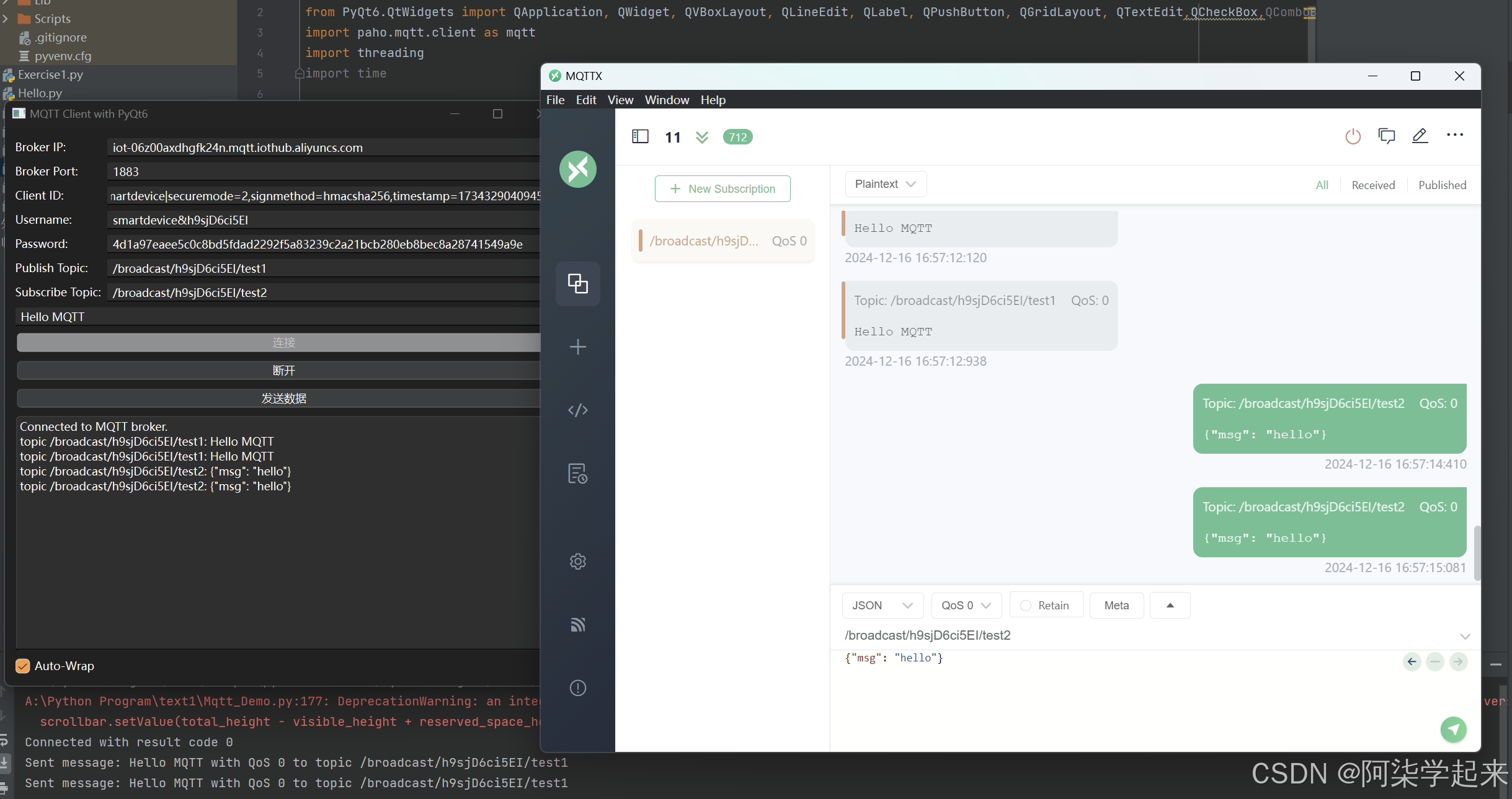 Python -- PyQt6+paho.mqtt 制作的MQTT桌面收发器（阿里云示范）_python mqtt连接阿里云-CSDN博客