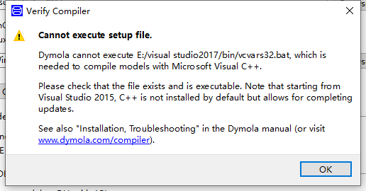 Dymola编译器配置（安装了Visual Studio但是识别不出）_dymola编译器设置-CSDN博客