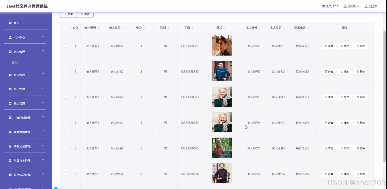 Springboot毕设项目Java社区养老管理系统7yc38（java+VUE+Mybatis+Maven+Mysql）-CSDN博客