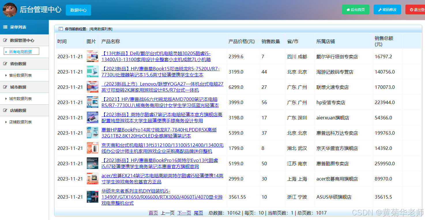 Python毕业设计可视化主题:python电脑销售电商数据可视化系统毕业设计源代码作品和开题报告django框架 Csdn博客