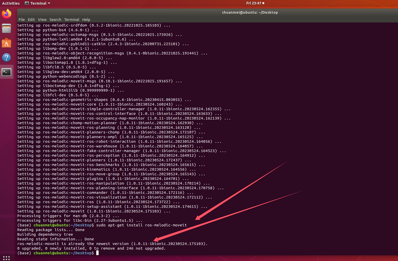 ubuntu18.04.1 ROS 按装 moveit [rospack] Error: package ‘moveit_setup_assistant‘ not found_ubuntu18 ...
