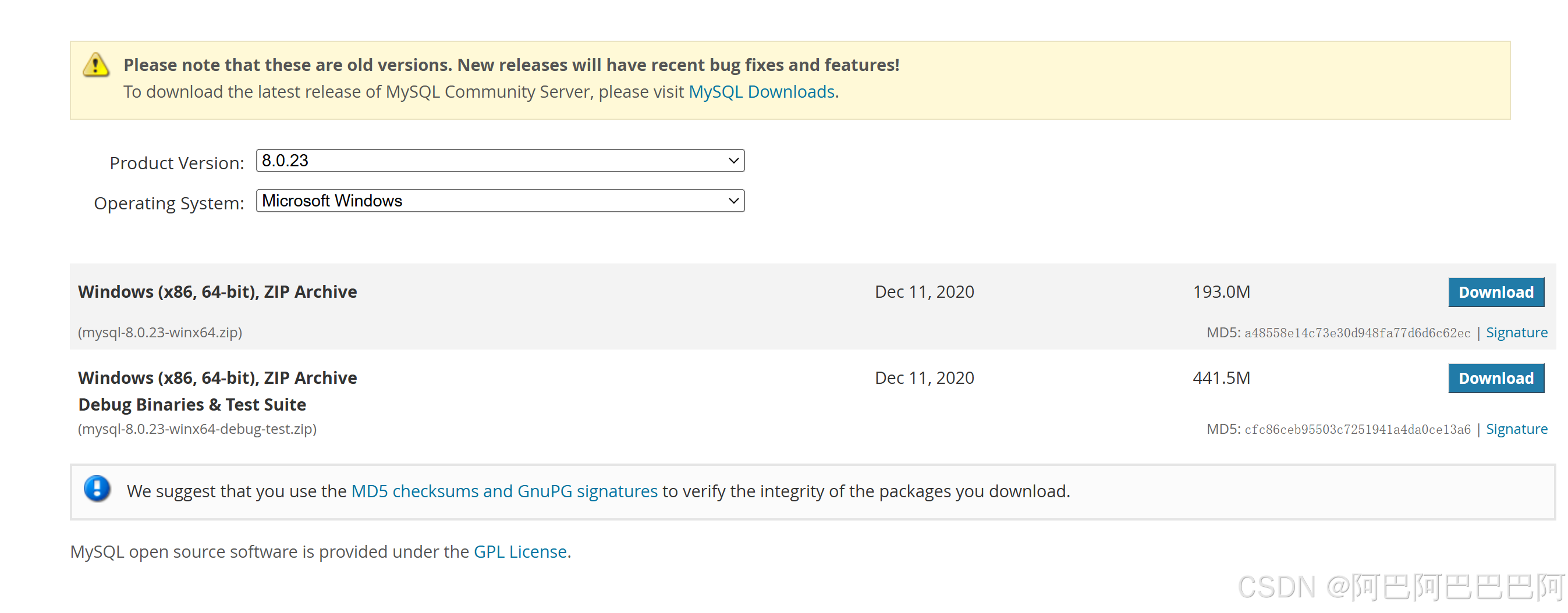 MYSQL多版本(Windows)——绿色版(mysql8.0.23&mysql5.7.44)_mysql绿化版-CSDN博客