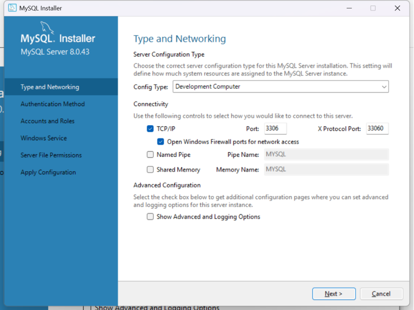 MySQL 8.0.43 MSI Install 安装过程_mysql8.0.43安装-CSDN博客