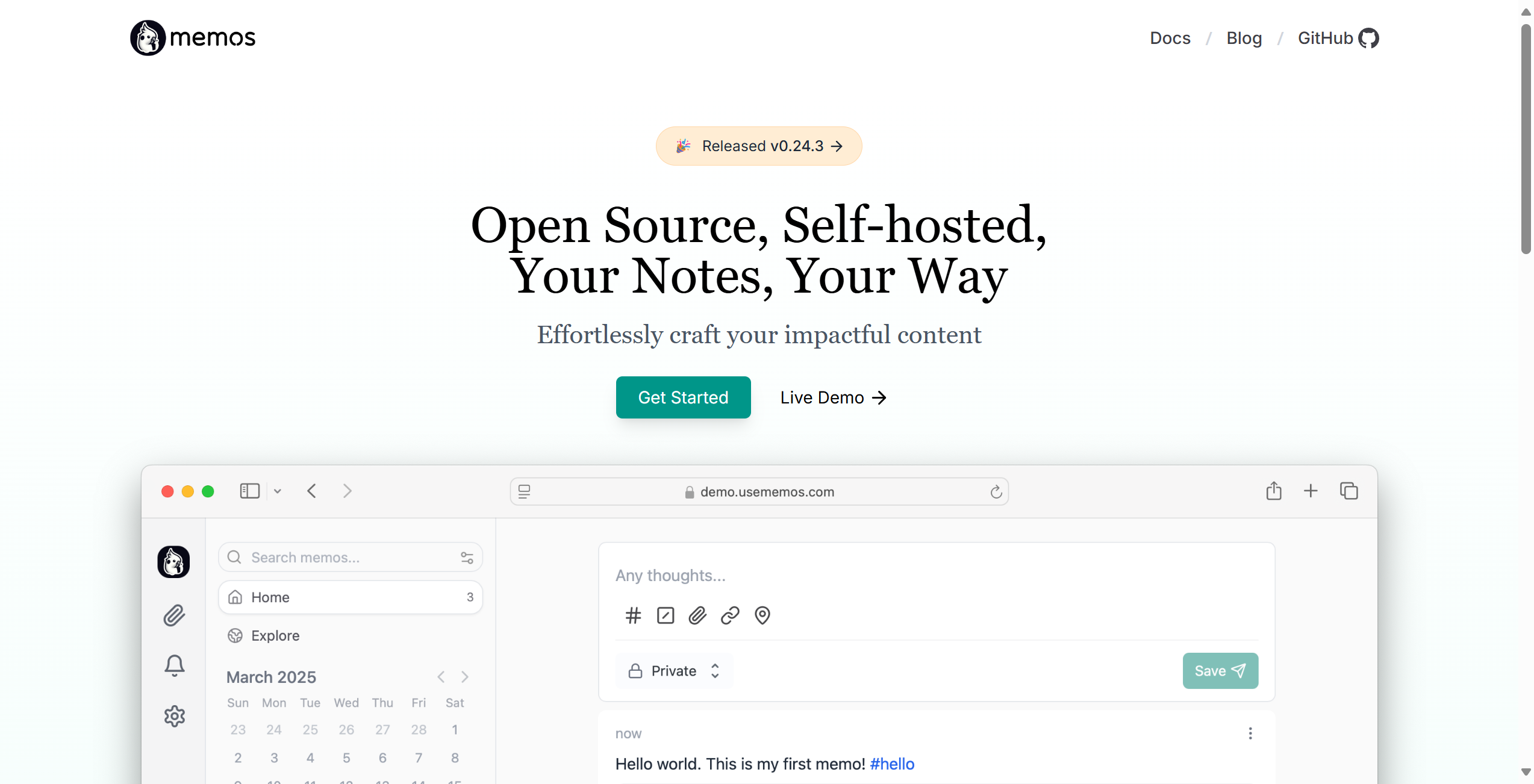 Github 今日热点 开源神器Memos：极简笔记，秒速部署，数据全掌控！“_memos github-CSDN博客