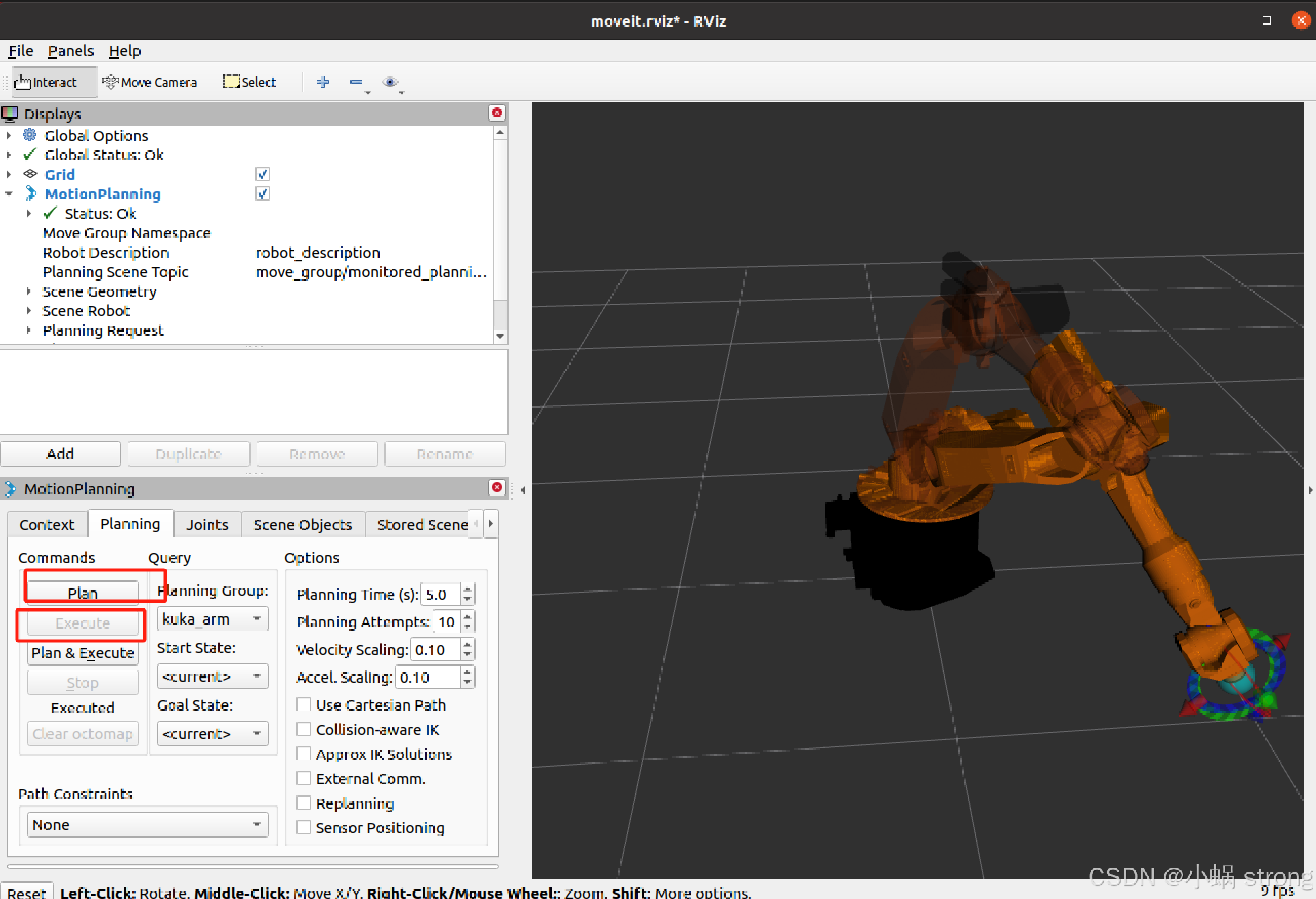 Ros系统中moveit配置机械臂并用Rivz进行功能包可视化_现在是配置好了一个双臂 用rviz 可视化 也没问题 就是想用moveit打开 ...