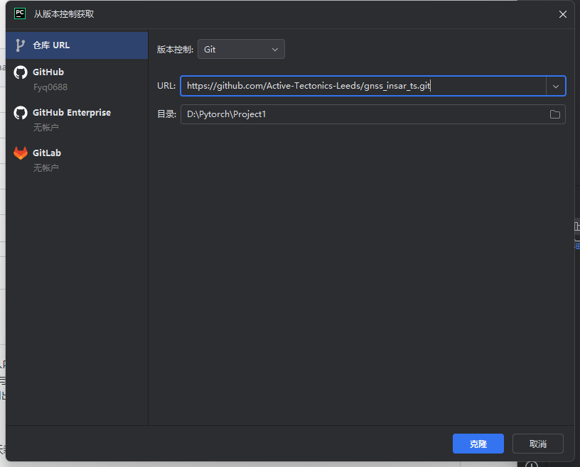 使用pycharm运行GitHub代码--将GitHub项目库导入pycharm项目文件 （自用记录）_如何在pycharm平台上跑从github上下载的代码-CSDN博客