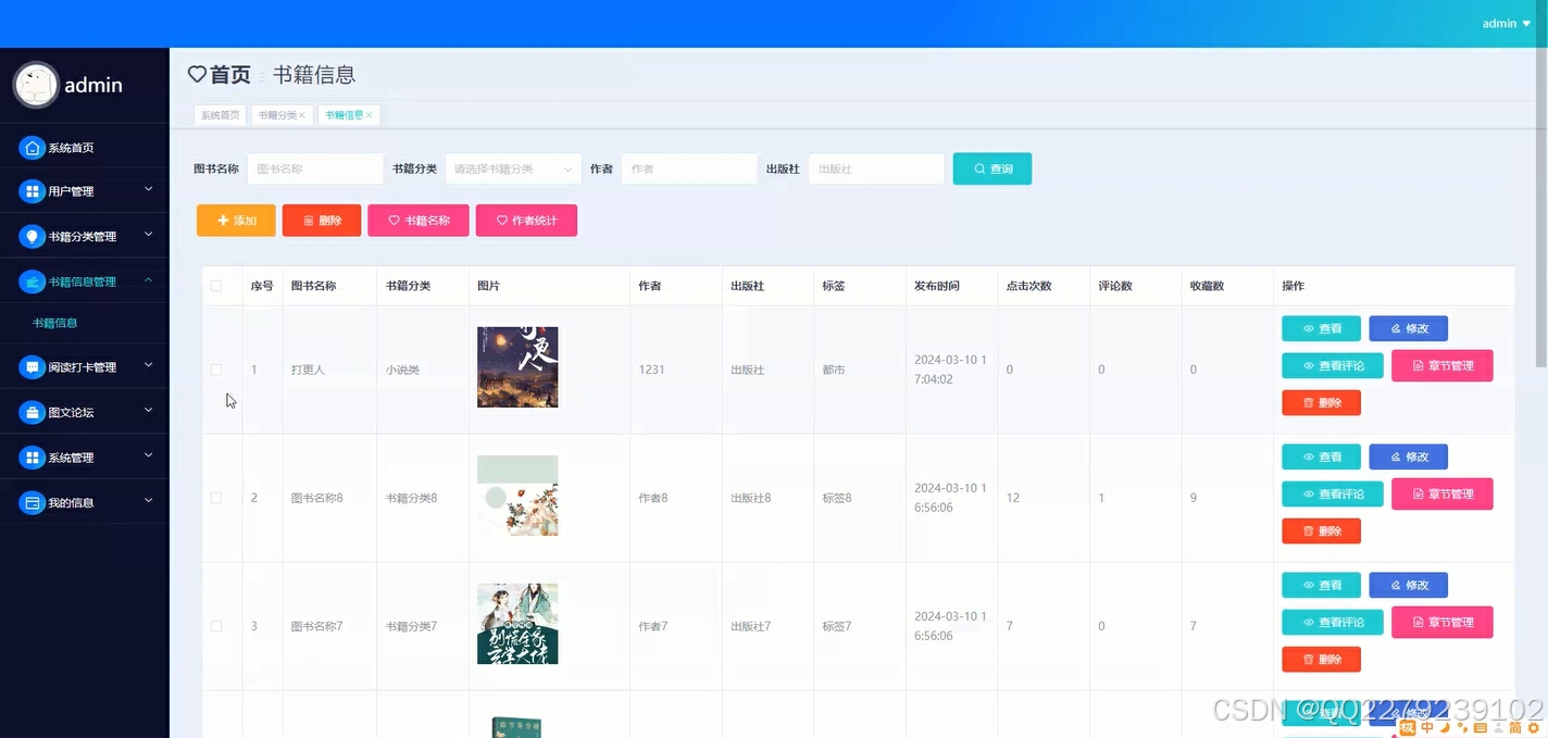 081java Ssm Springboot基于android书籍小说阅读打卡系统图文论坛uniapp小程序（源码文档运行视频讲解视频） Csdn博客