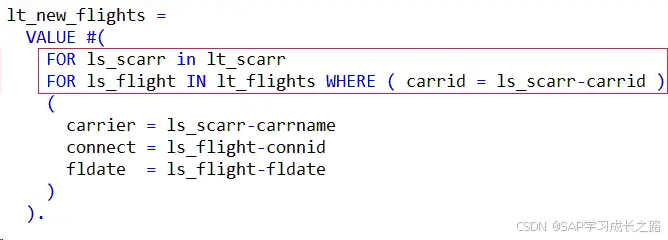 Abap 74 新语法:使用 For Loop 语法循环内表到新内表abap For循环 Csdn博客