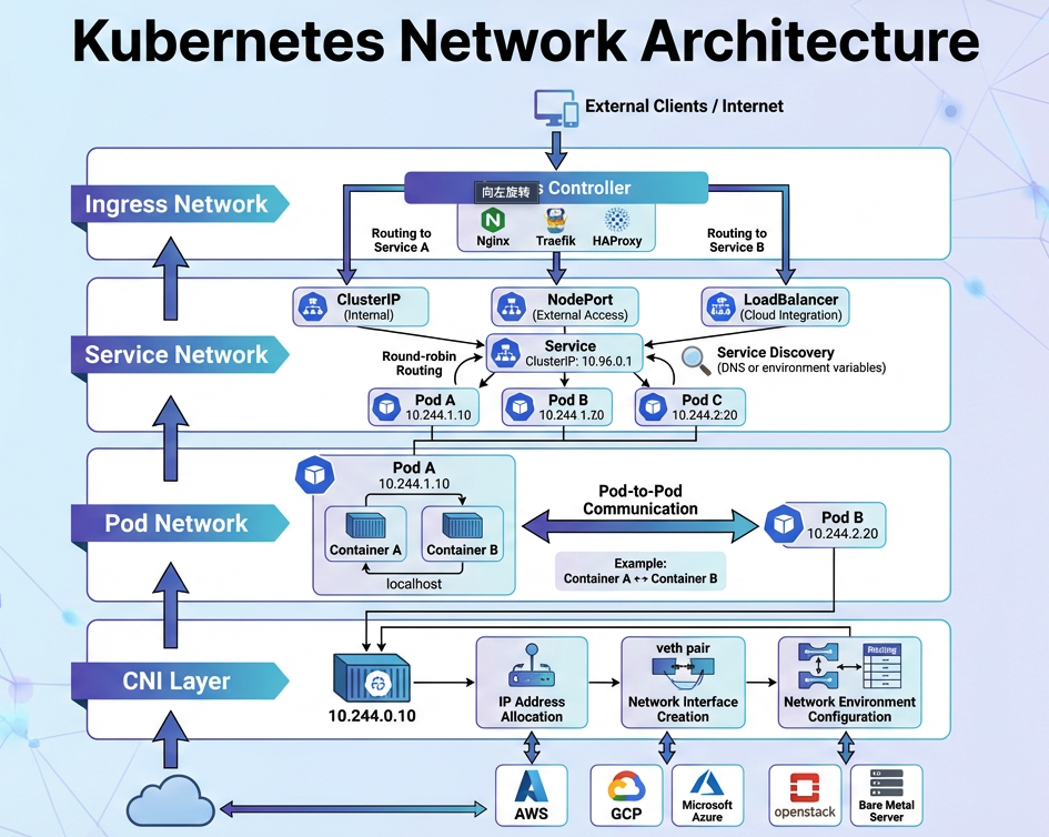 一文看懂Kubernetes网络整体架构-CSDN博客
