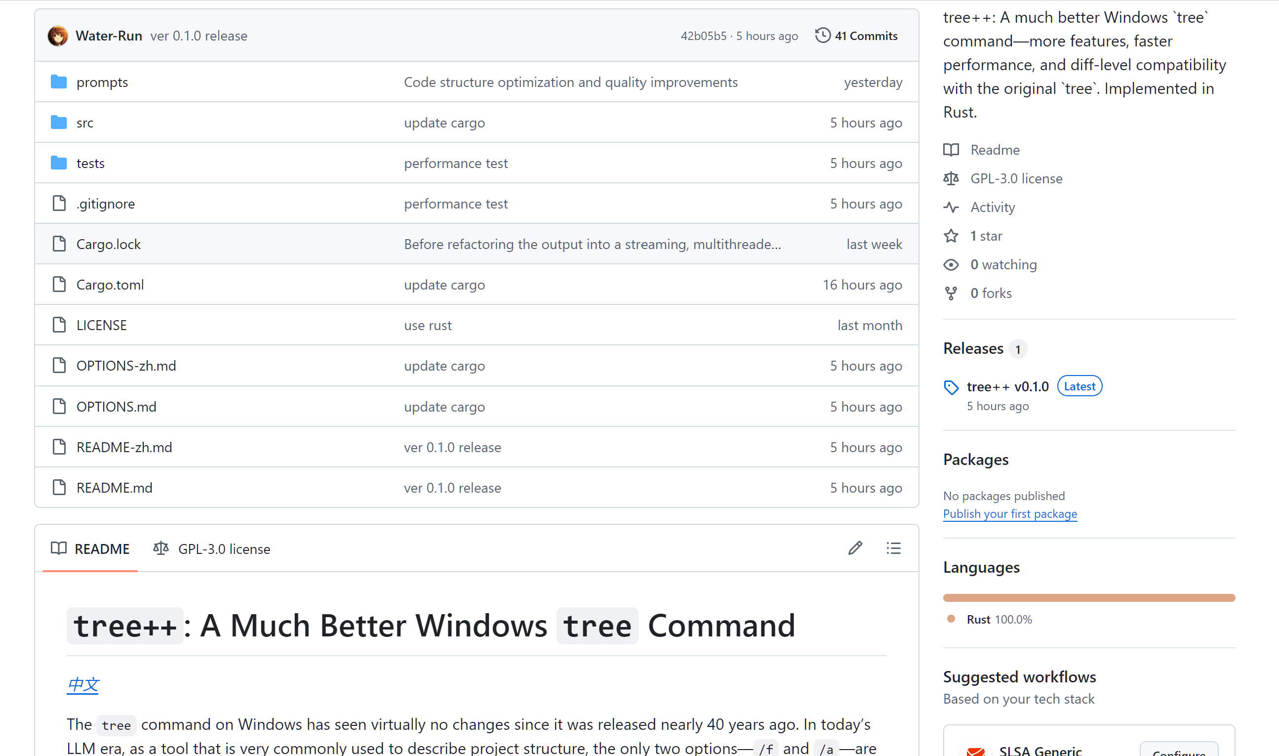 tree++: 一个好得多的Windows tree命令(Rust实现)-CSDN博客