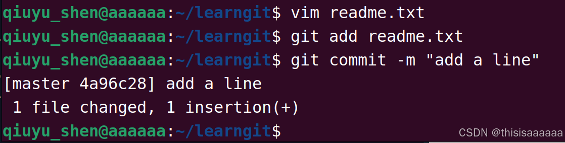 git及github使用（基于ubuntu22.04+vim编辑器）_ubuntu git 使用vim-CSDN博客