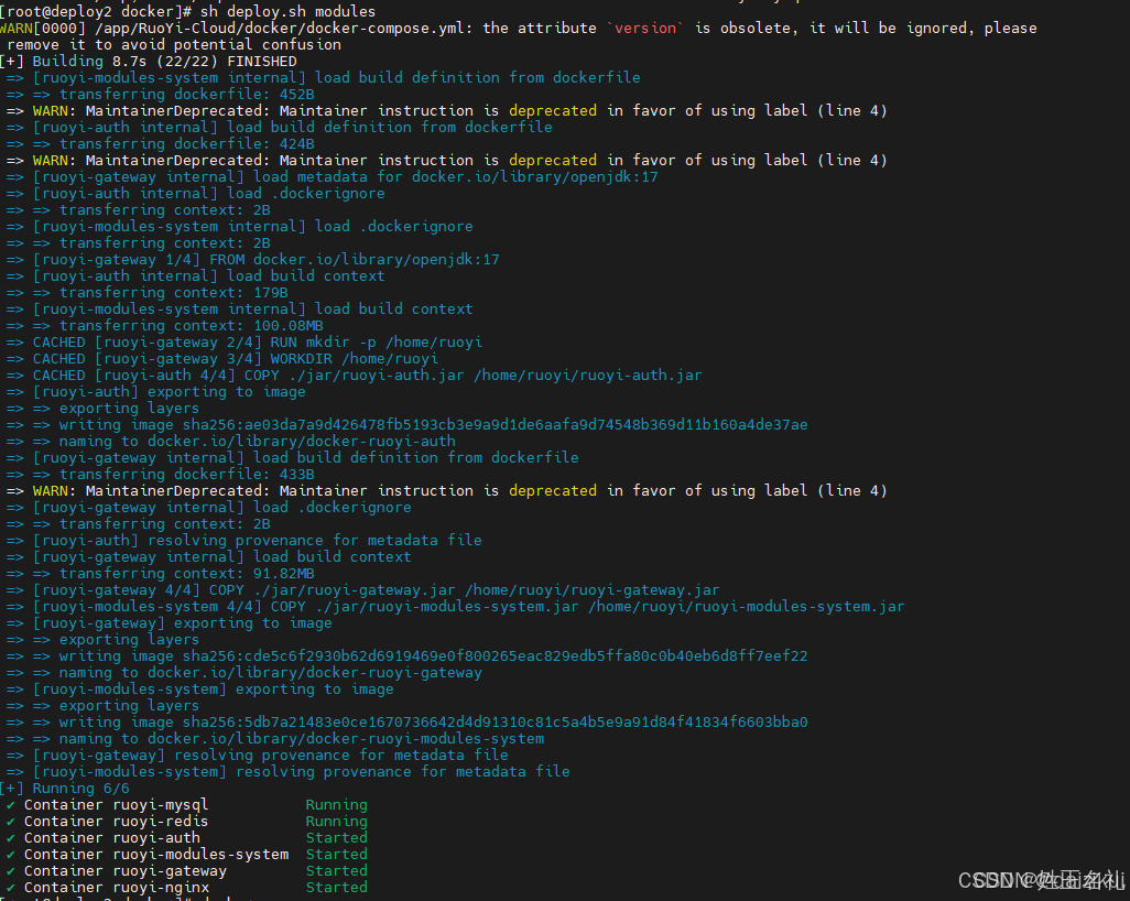 docker 容器运行Ruoyi-cloud_ruoyi-cloud docker镜像-CSDN博客