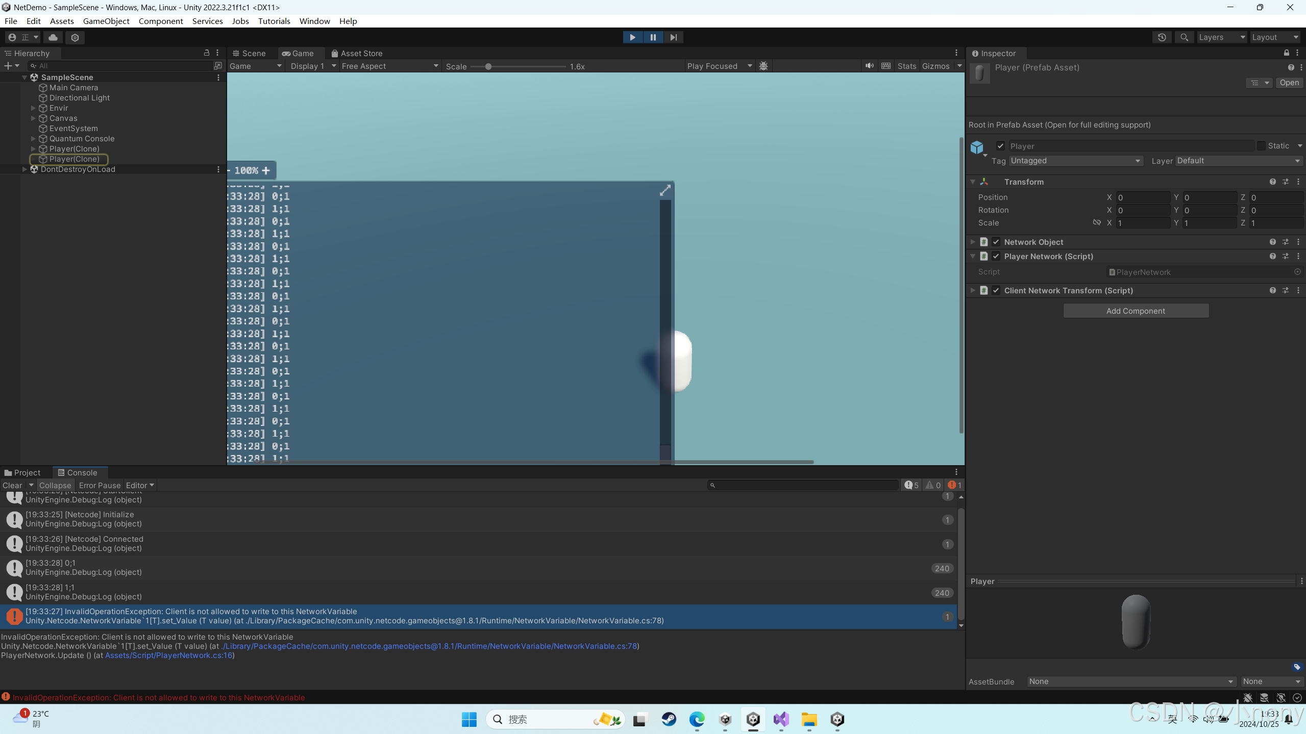 Unitynetcodeunity Netcode Csdn博客