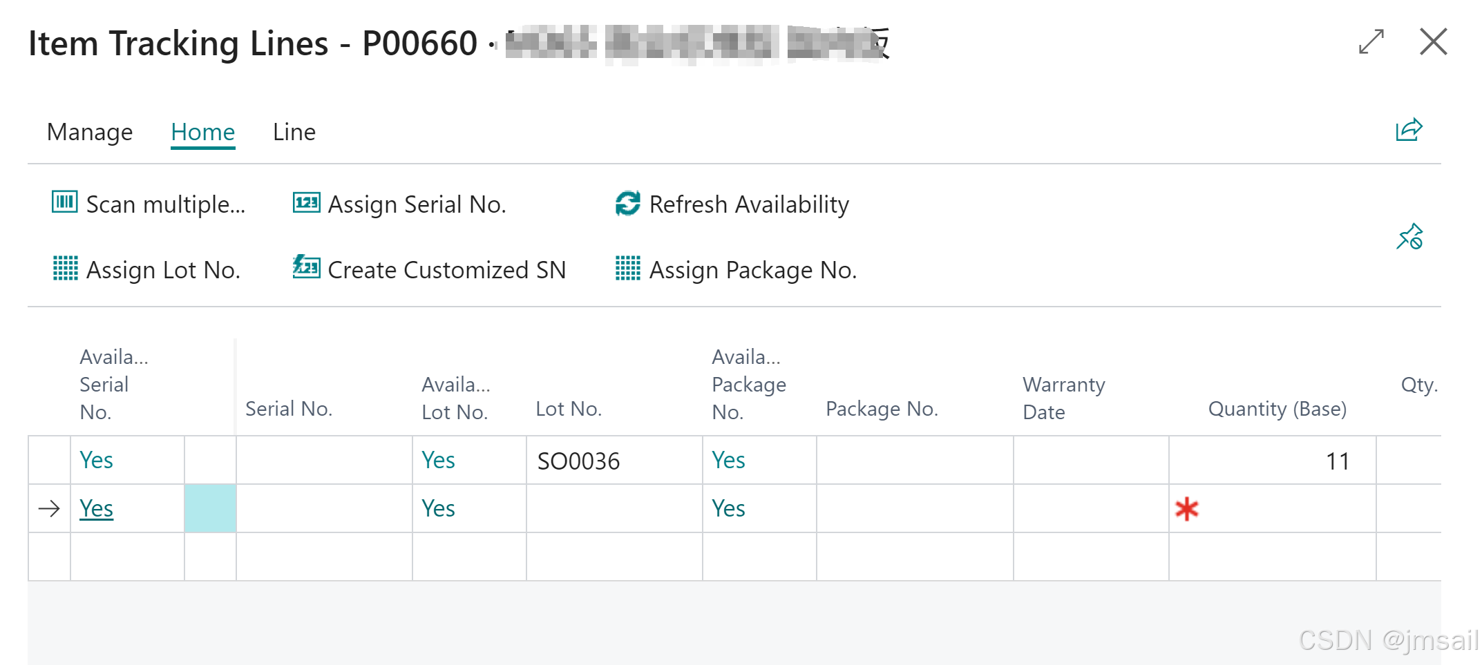 Business Central的物料跟踪Tracking-CSDN博客