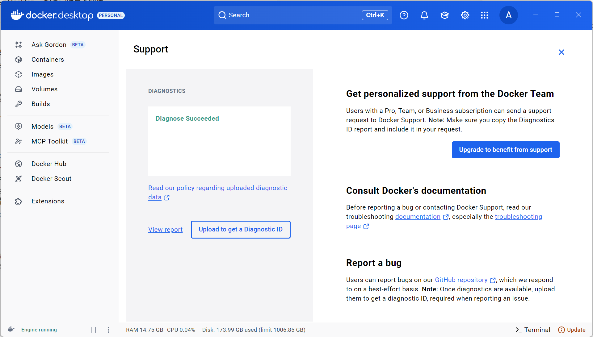 【笔记】Docker Desktop 诊断功能使用指引_docker desktop设置中的 troubleshoot在哪里-CSDN博客