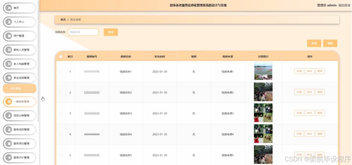 计算机毕业设计居家养老服务信息化管理系统的设计与实现 智慧居家养老服务平台开发 居家养老信息化服务系统构建养老服务系统的设计与实现 Csdn博客