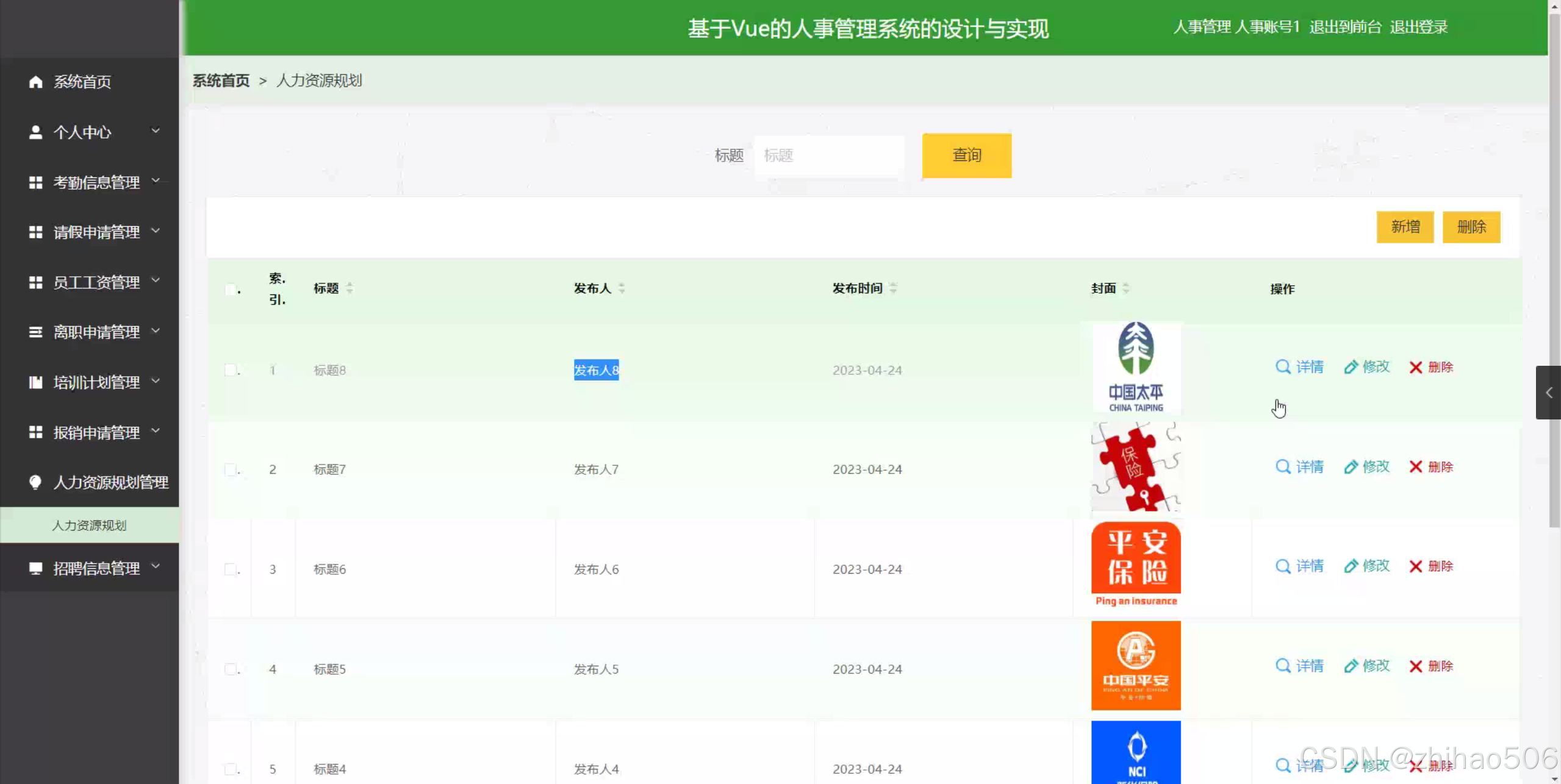 2025毕设springboot 基于Vue的人事管理系统的设计与实现论文+源码-CSDN博客