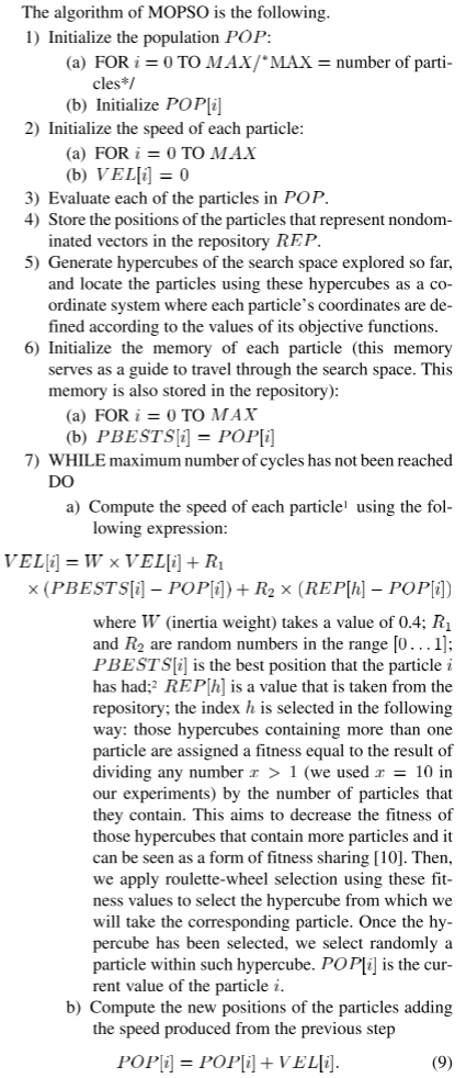 Mopso：处理多目标问题粒子群优化算法handling Multiple Objectives With Particle Swarm O Csdn博客