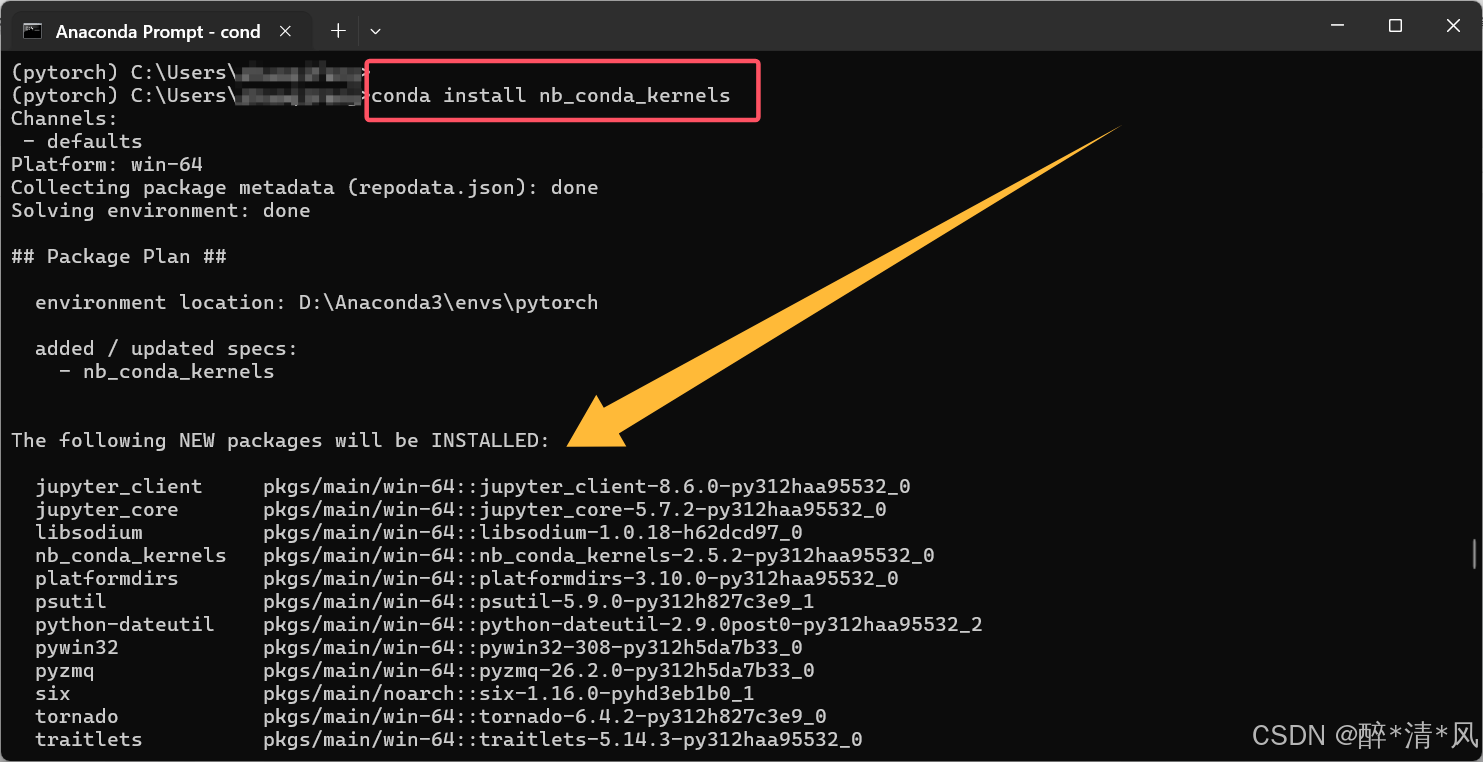基于python3.12的在pytorch中配置jupyter配置失败的解决办法；conda install nb_conda指令的 ...