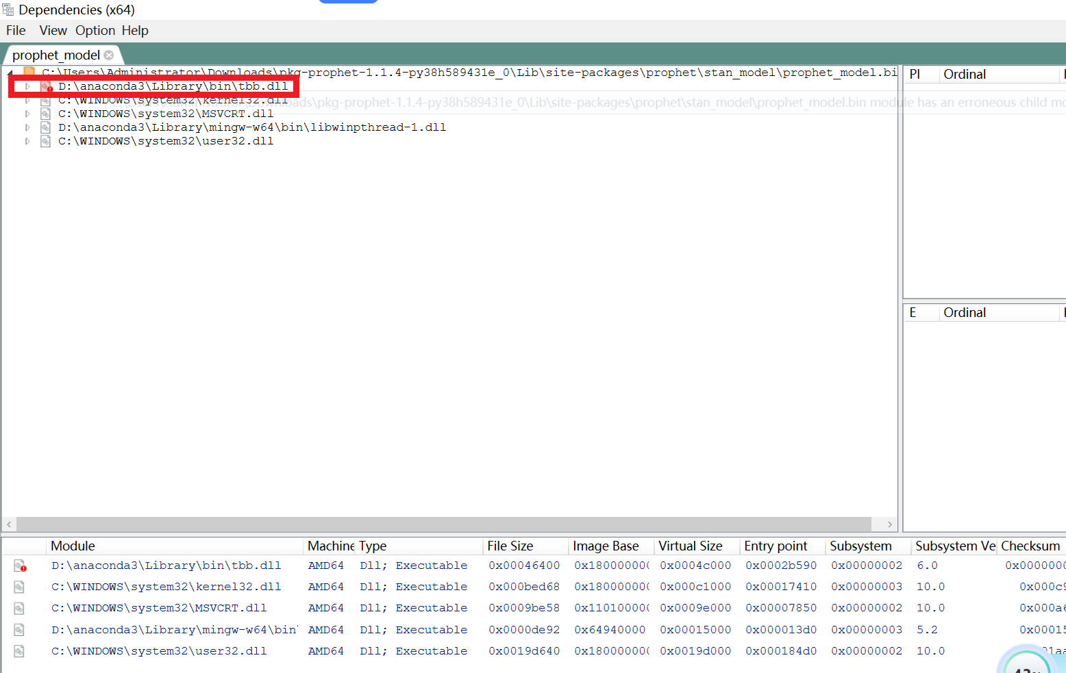 [python]prophet调用prophet_model.bin报错无法定位程序输入点解决方法_prophet报错-CSDN博客