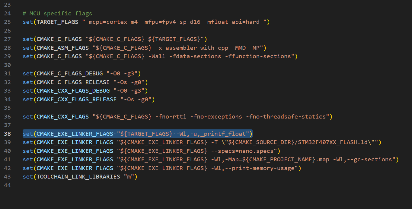 【问题解决】VS Code + CMake + STM32：`printf` 无法输出浮点数的终极解决方案_vscode gcc编译器在stm32中不支持浮点型-CSDN博客