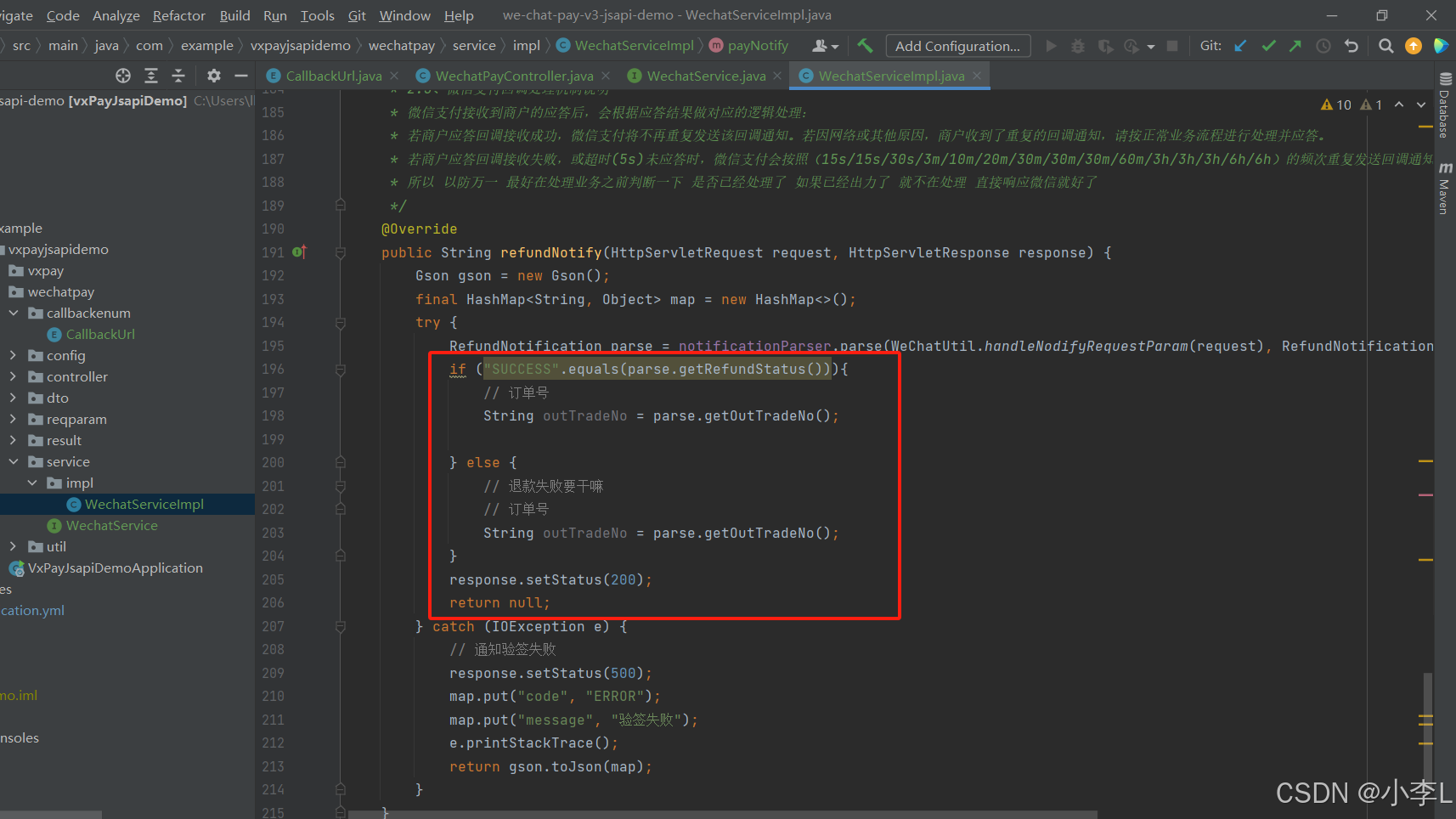 SpringBoot整合微信小程序接入微信支付v3，jsapi支付、退款 公钥验签教程，含支付和退款Demo。_微信jsaip支付 回调 ...