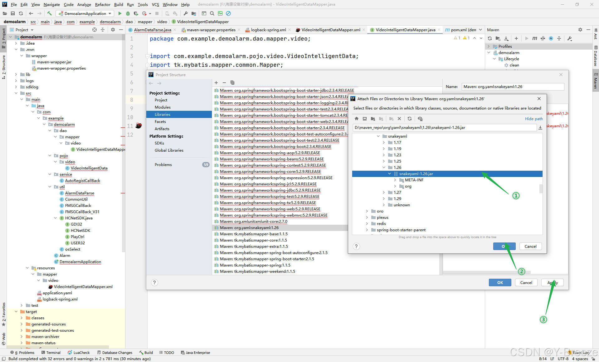 maven配置已经更换，但找不到jar包，Library Maven XXXX has broken classes path_library 'maven:org ...