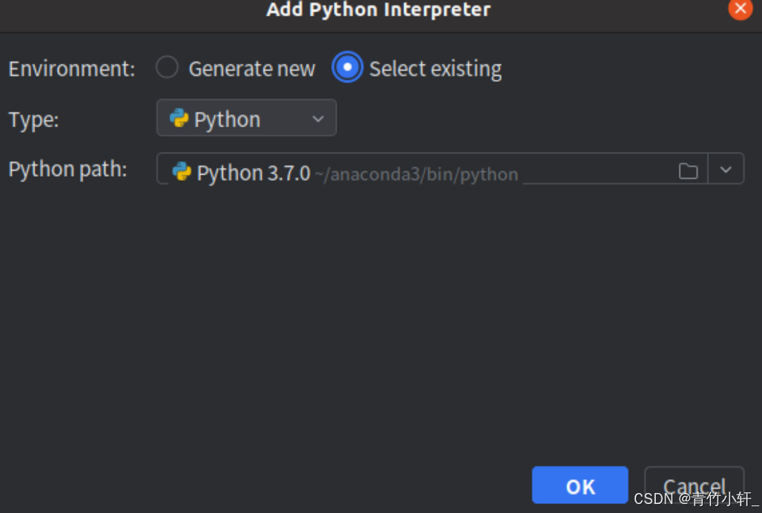 Linux系统上的pycharm如何更换用conda创建的不同的虚拟环境_linux pycharm conda-CSDN博客