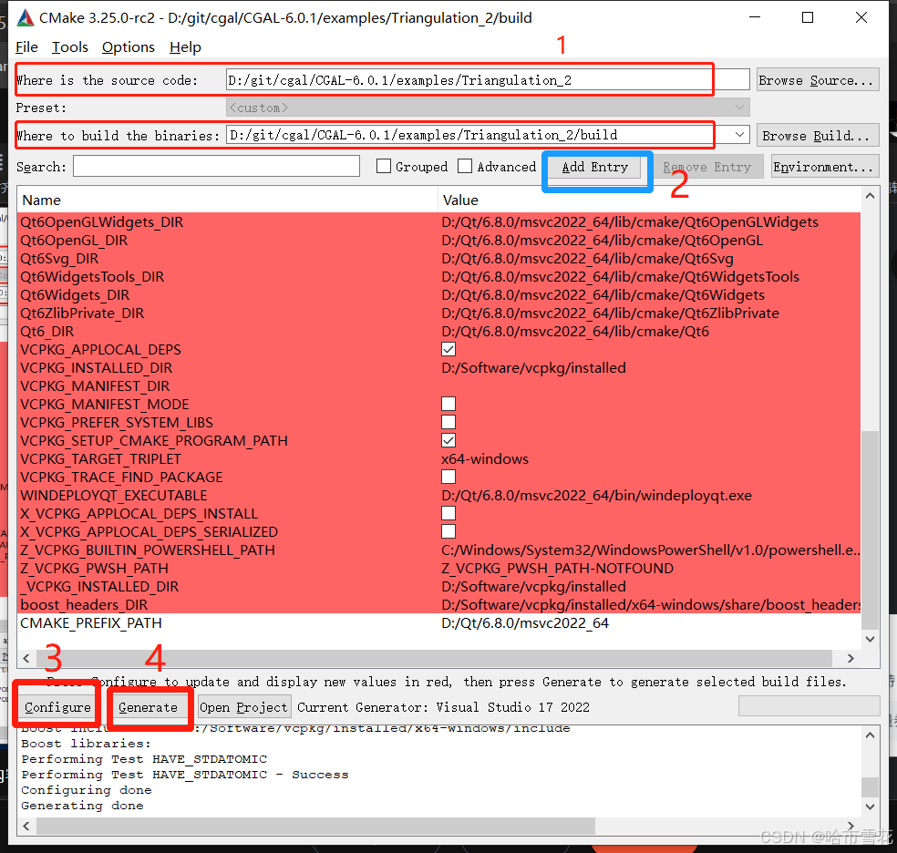 CGAL配置和编译记录_cgal编译-CSDN博客