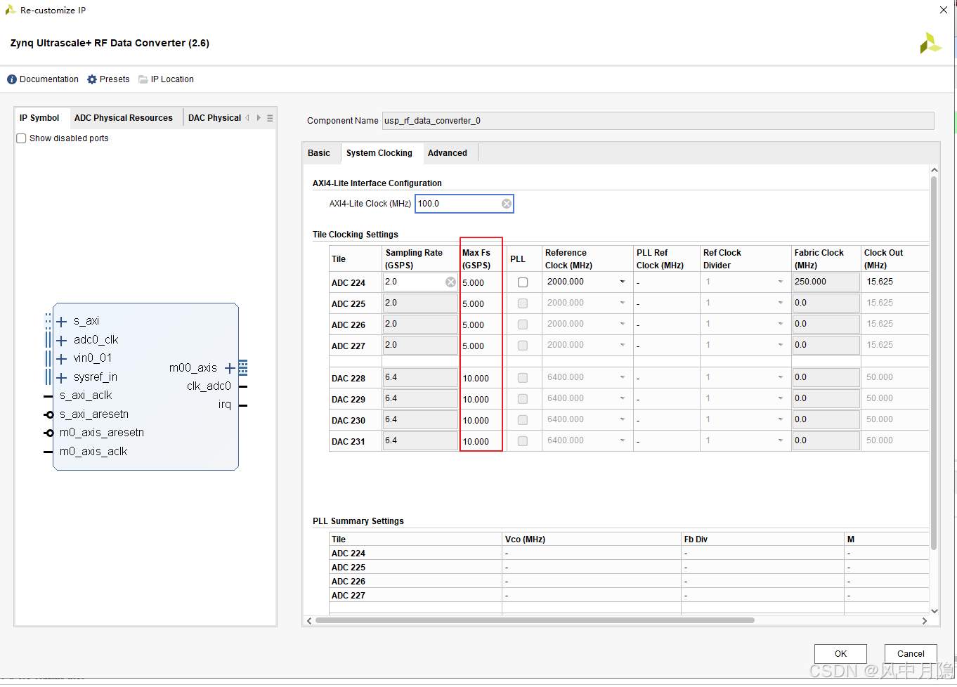 你的RFSOC之ZU4xDR的RF-DAC为啥无法配置到标称的10GSPS采样率？_rfsoc 的dac初始化失败,adc正常-CSDN博客