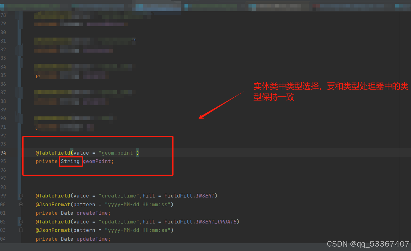 Mysql中的geometry类型在java中找不到对应类型，mybatisplus不知道如何处理，看这里！java Mysql