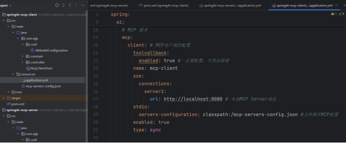 SpringAI实现MCP Server和MCP Client_spring ai mcp client-CSDN博客