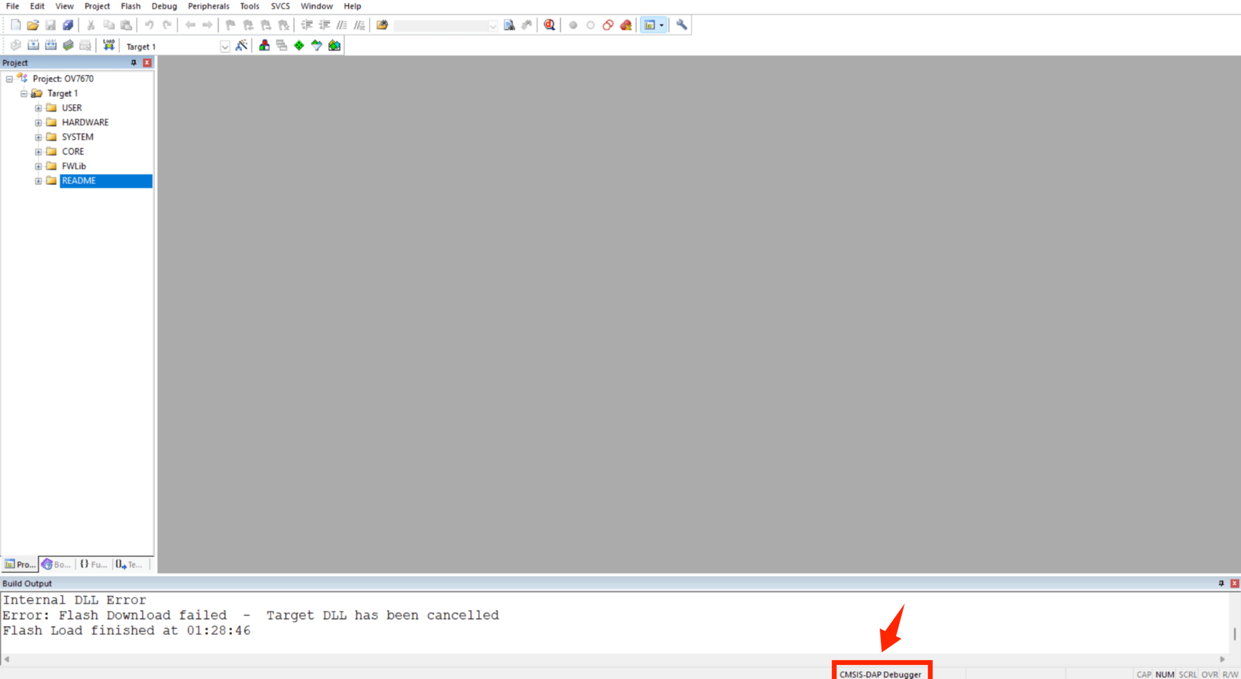 Internal DLL ErrorError: Flash Download failed - Target DLL has been ...