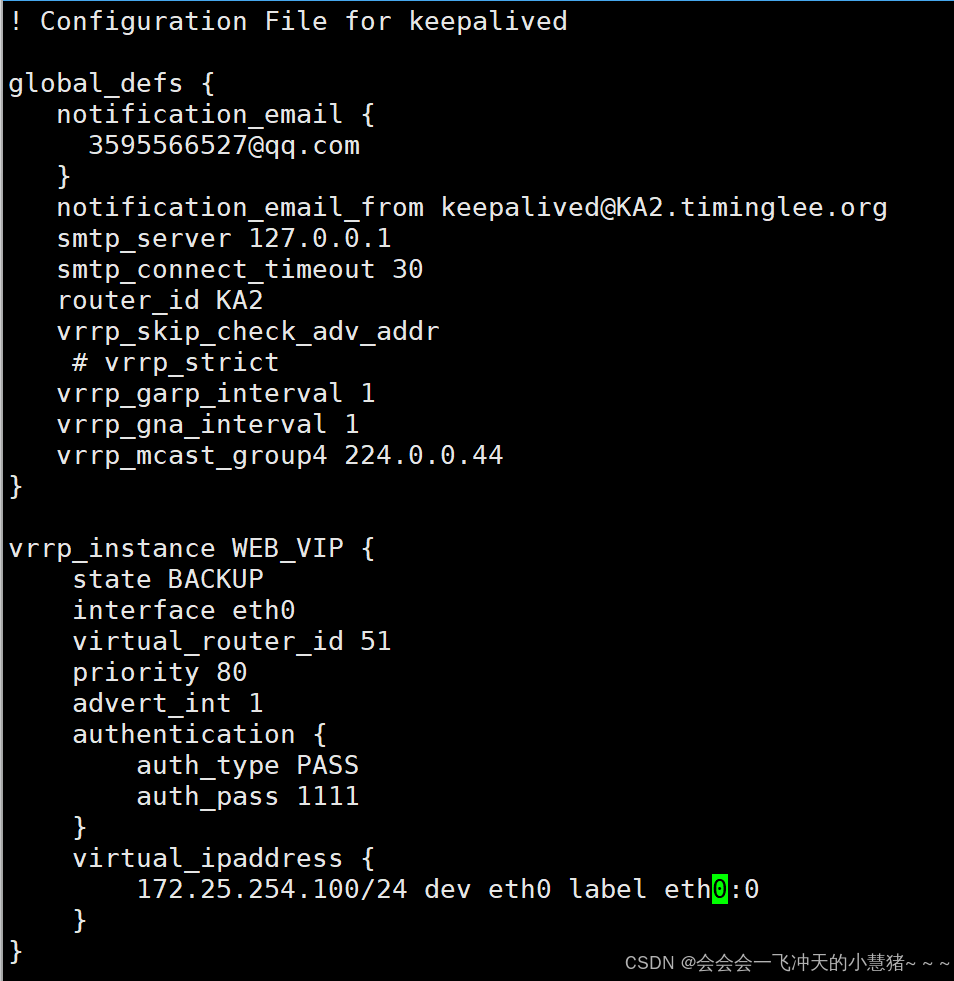 KEEPALIVED高可用集群（超详细）_keeplived集群-CSDN博客